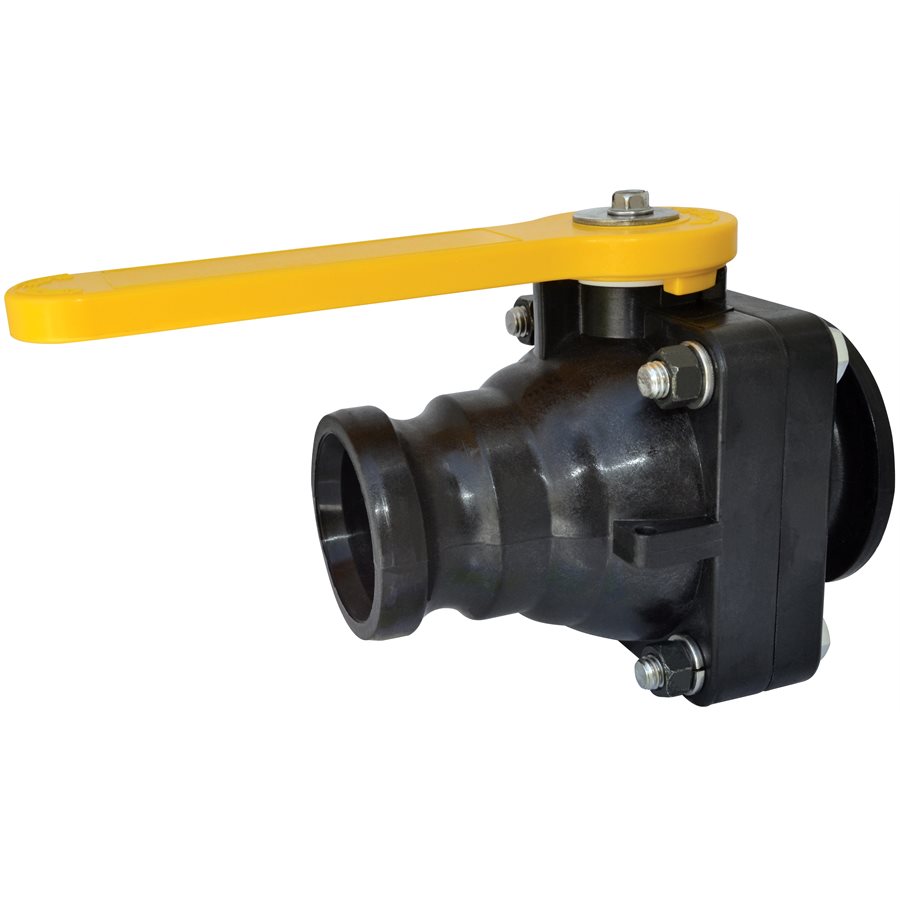 220 Series Manifold x 2" Male Quick Coupler Full Port Poly Valve