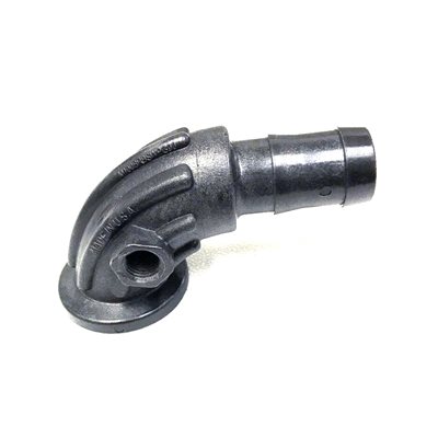 1" Manifold x 1" HB - 90° Sweep with 1 / 4" Gauge Port