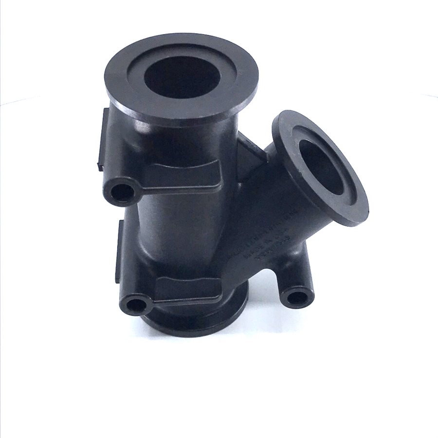 2" Manifold - 45 Degree Y with 3 / 4" Gauge Port