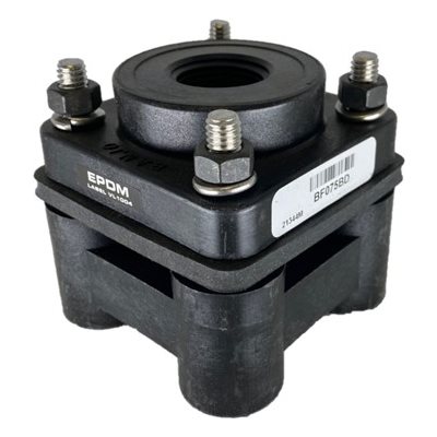 3 / 4" x 1" Threaded Bolted Poly Flange