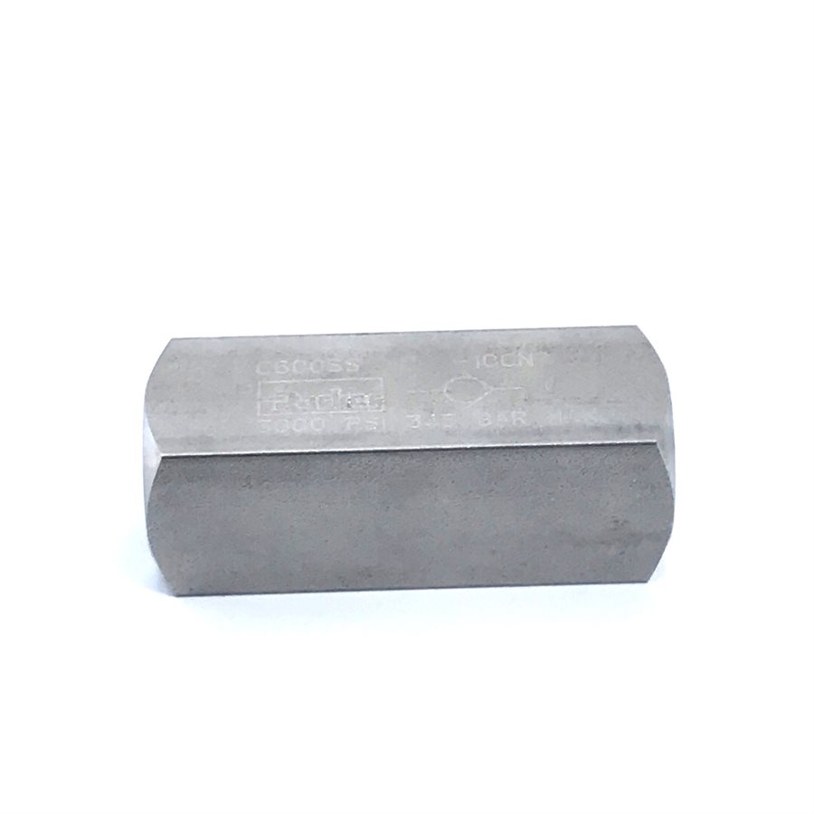 3 / 8" FPT SS Check Valve w / Nitrile (NBR) Seal - 5 PSI Cracking ...