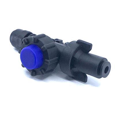 Check valve - 4 lb - 3 / 8" QC Inlet x 1 / 4" QC Outlet - Diaphragm Style