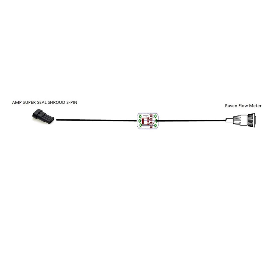 Raven Flow 3-pin Con-x-all to Superseal w / 12 to 5 volt converter ...