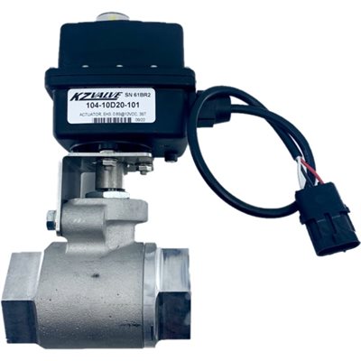 1-1 / 4" Full Port NH3 Master Valve Assembly (EH3 Actuator ...