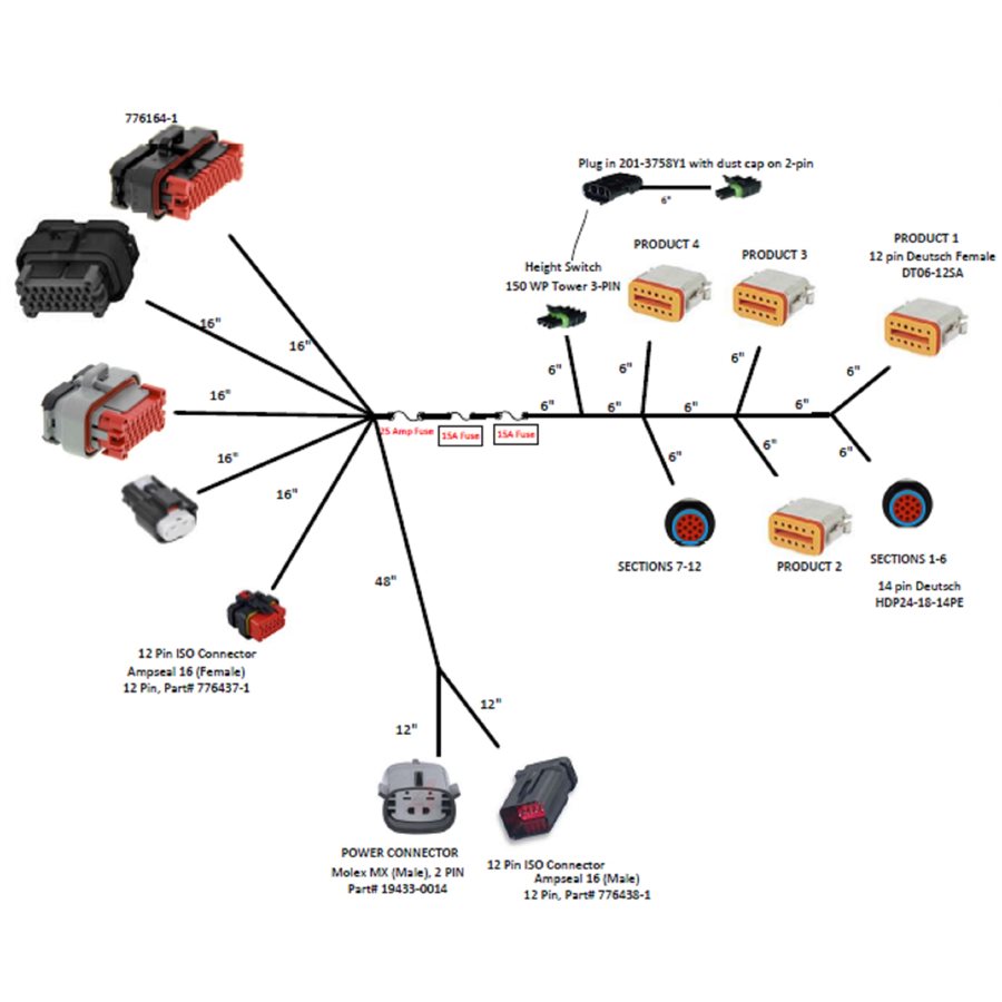 ECU Direct to 4 Liquid / Dry Products (Pr1, Pr2, Pr3, Pr4, Sc1-6, Sc7 ...