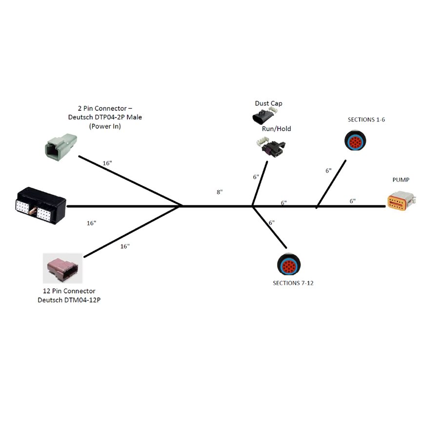 Trimble Field IQ Adapter Cable 30 -Pin to 12 -Pin Product and 14 -Pin ...