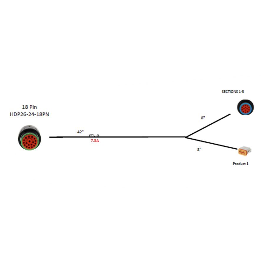 Pro 700 and 2000 Series Planter UCM adapter harness w / 12-pin Product ...