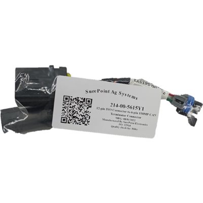 12-pin ISO Connector to 6-pin 150MP CAN Terminator Connector