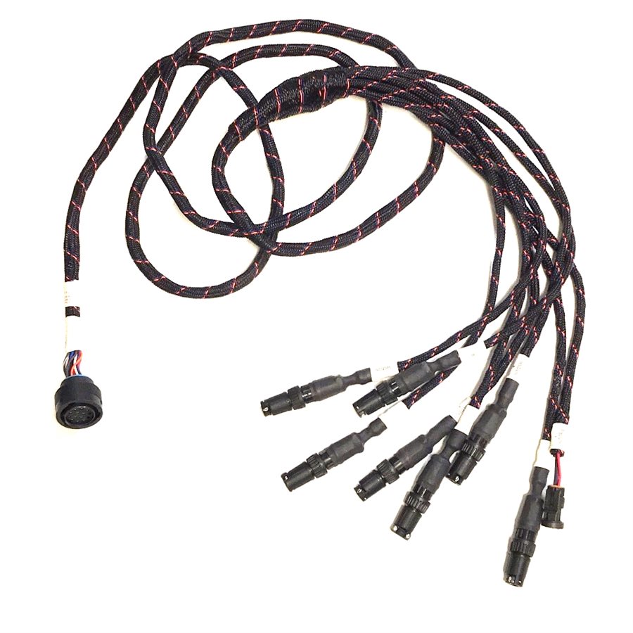 14-pin 6 Sect. Final Cable w / Raven round 3-pin valve connectors (6 ...