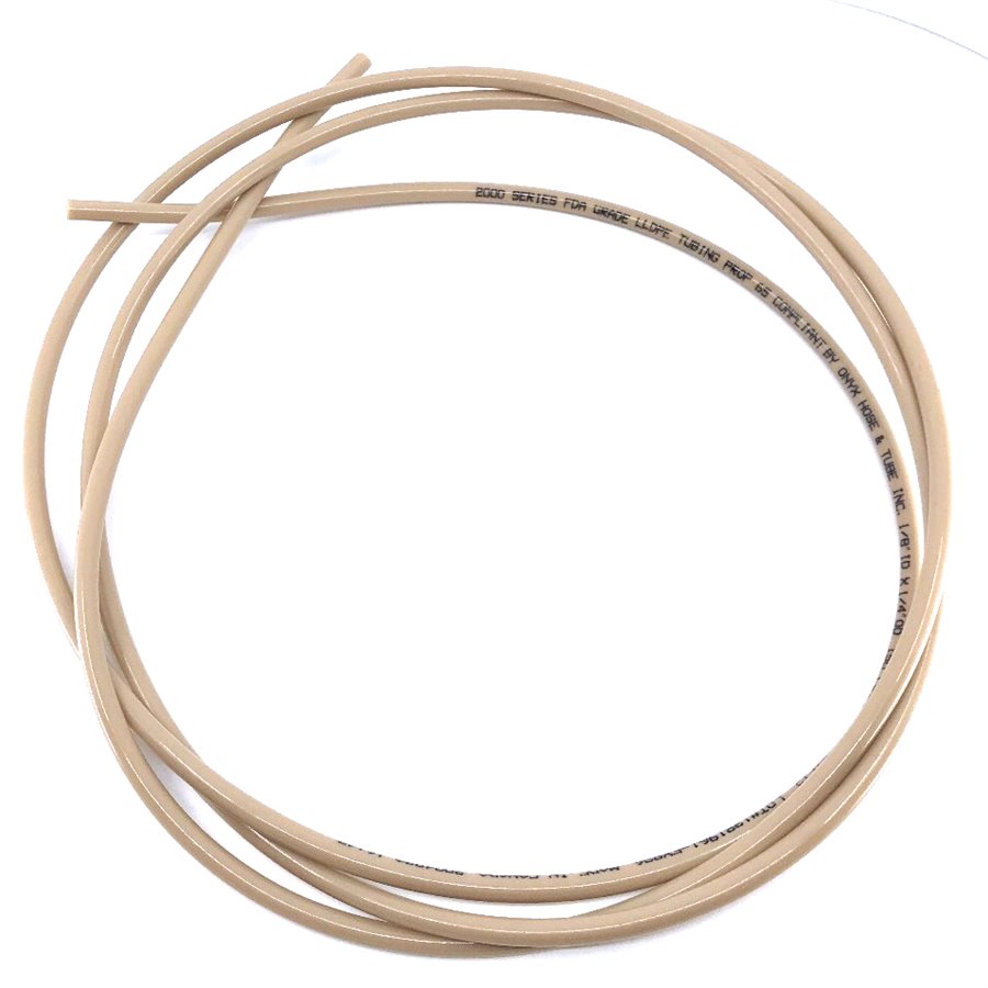 Tan Metering Tube 1 / 4" OD x .125" ID - 8' Length