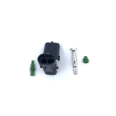 2-pin WP Shroud Connector Kit (Female) - 14-16 Gauge