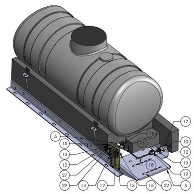 110 Gallon Spartan Accelerator Tank Kit