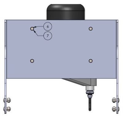 3 Gallon Rinse Tank Kit for 200 Gallon Horizontal Tank Cradles