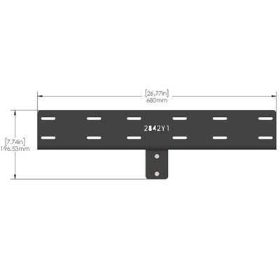 12 Row Dual Product add-on Bracket for Sentinel Flowmeter